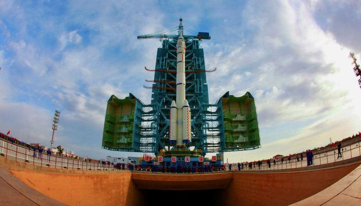 China rocket blasts off for longest crewed mission to space station ...