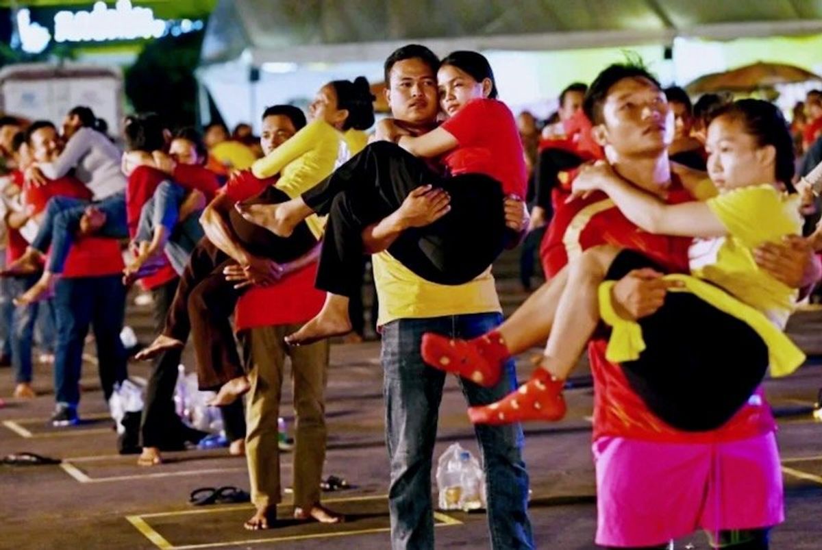 Cambodia earns new world record for largest 'bridal carry' - Raw Story