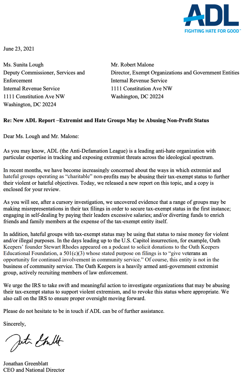 ADL investigation blows the lid off Oath Keepers 'abusing' tax system ...