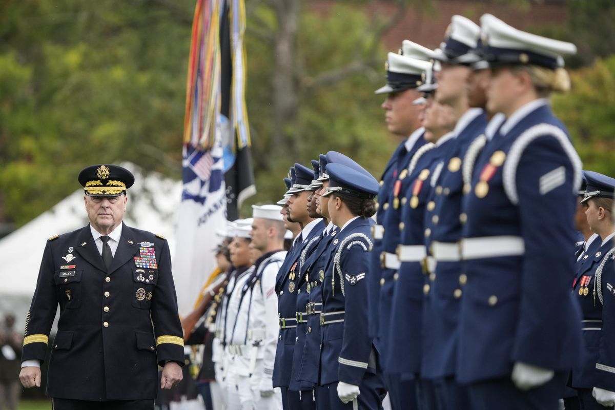 Watch: General Milley takes veiled shot at Trump during retirement ...