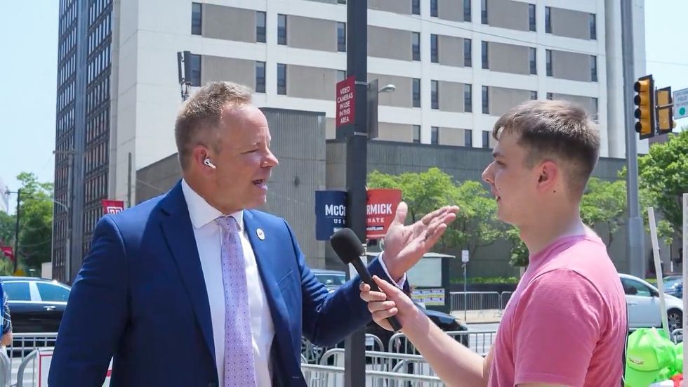 'Interview over!' Marjorie Taylor Greene's boyfriend flees questions on ...