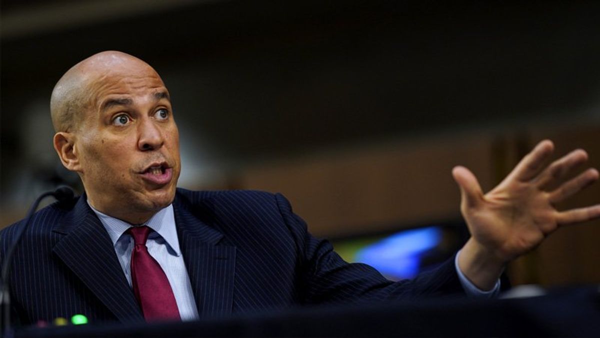 Watch: Cory Booker goes line by line to dispel Republican conspiracies ...
