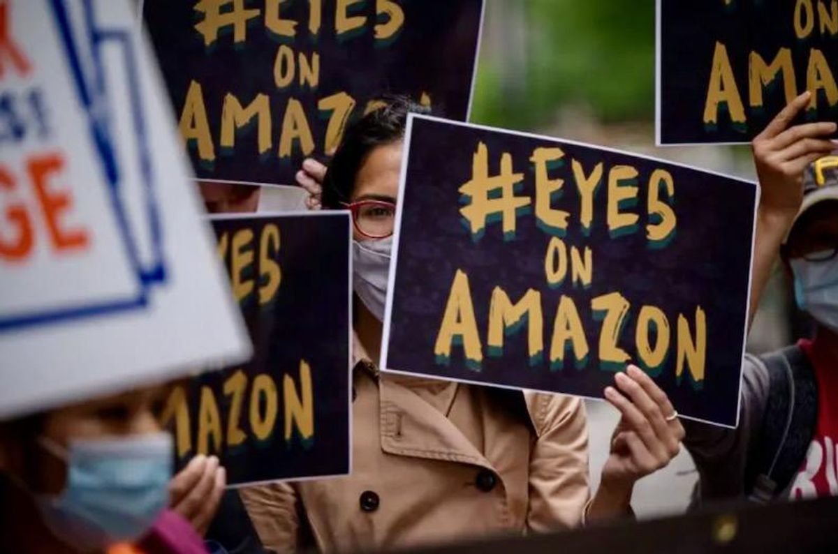 Organizers take first step to unionize at Amazon New York warehouse ...