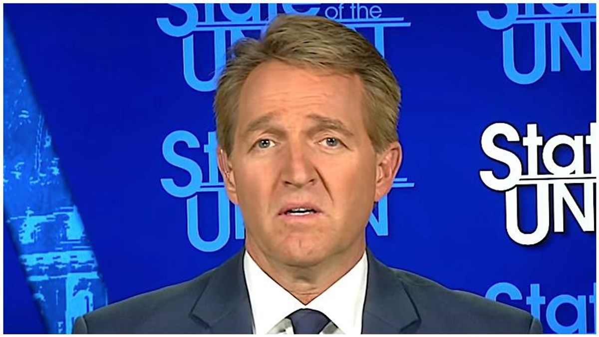 Jeff Flake says he's been in touch with Biden administration regarding ...