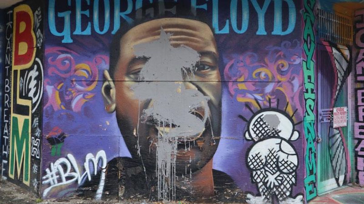 George Floyd mural in Milwaukee vandalized - Raw Story