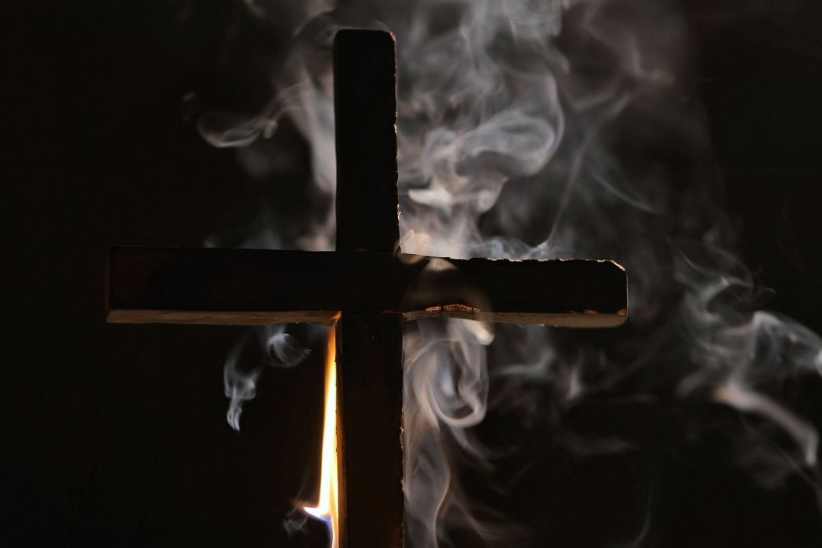 Burning cross outside Black family's home outrages civil rights leaders ...