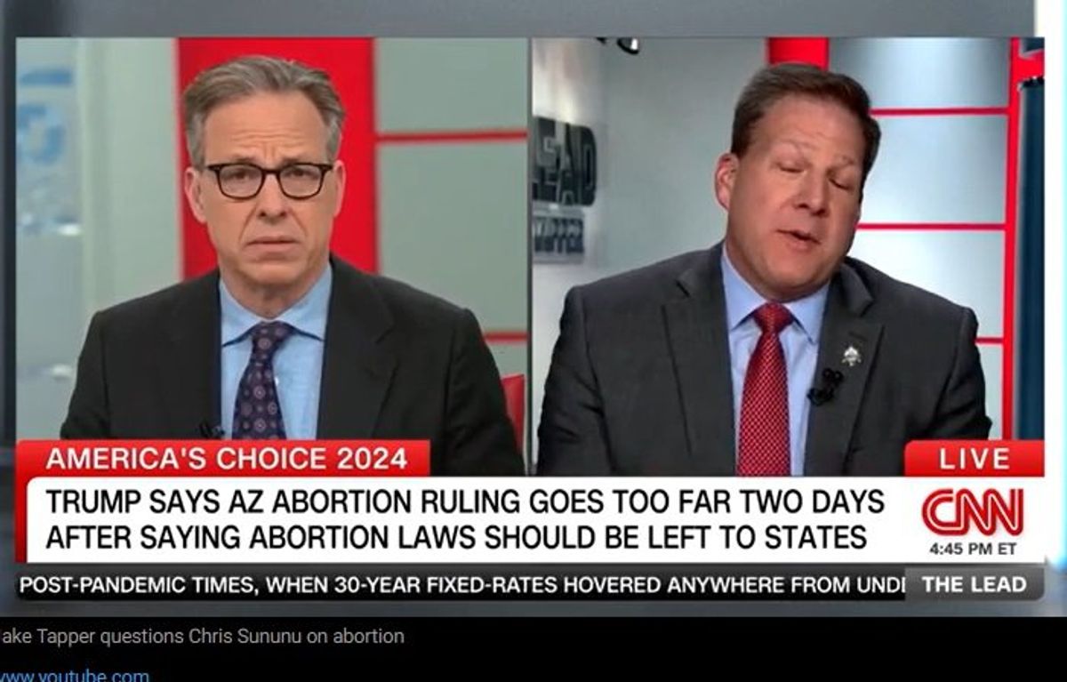 'What is this?' CNN's Jake Tapper corners Trump-supporting GOP governor over false claim - Raw Story