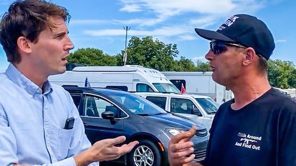 Supporter says Trump saved lives with vaccine and everyone who takes it ...