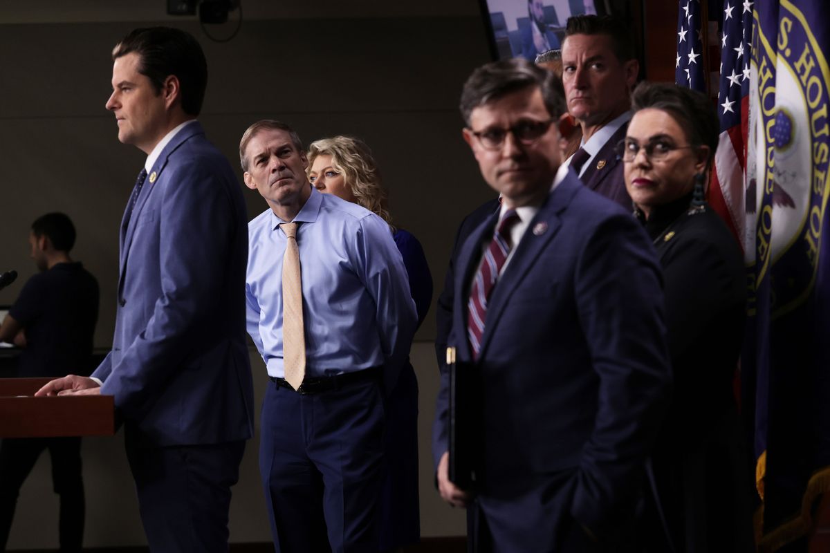 Jim Jordan seen 'going at it' with Mike Johnson during tense GOP ...