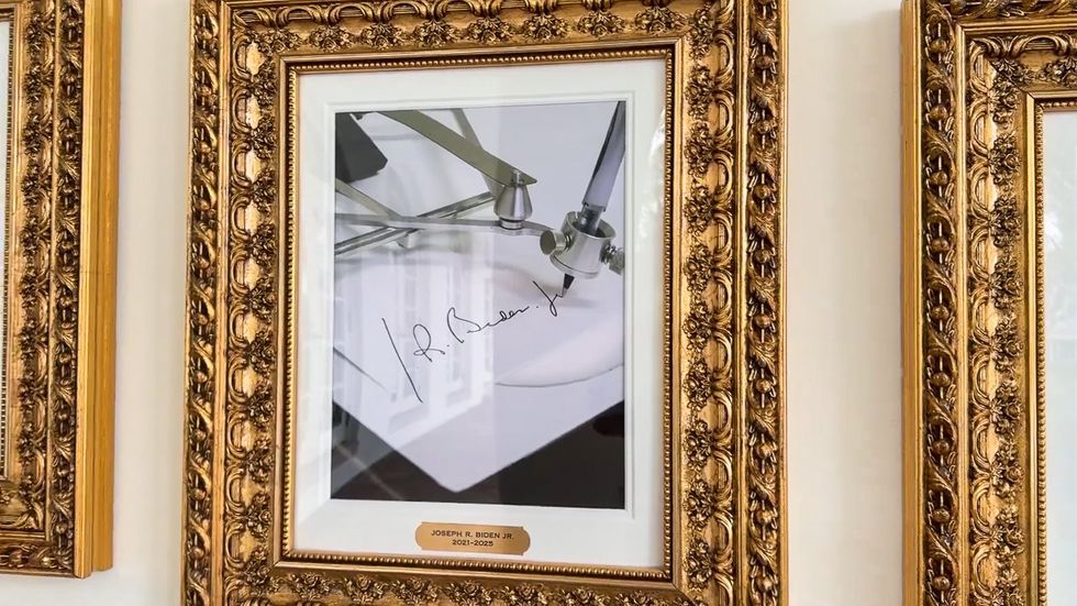 White House replaces Biden portrait with photo of an autopen ...