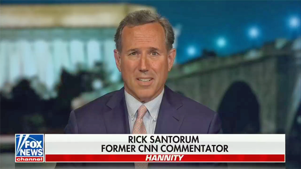 WATCH: Rick Santorum gives credit to CNN for not firing him years ...