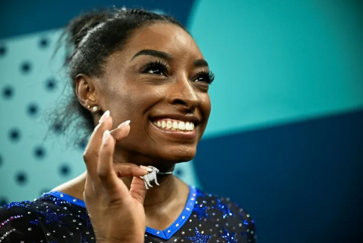 'Just Simone' celebrates GOAT status with Paris all-around gold - Raw Story