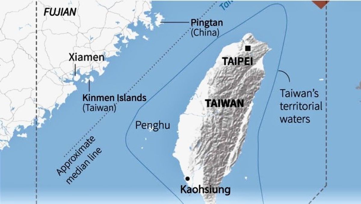 China to ban ships from area near Taiwan due to 'falling rocket ...