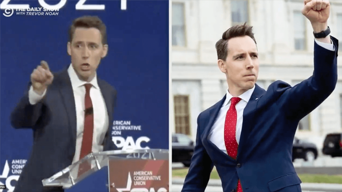 CPAC likened to Trump’s insurrection in brutal The Daily Show mashup ...
