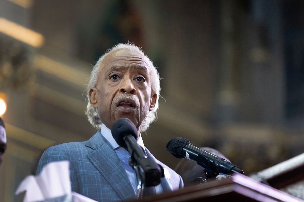 Al Sharpton rips 'orange guy talking about Black jobs' at Sheila ...