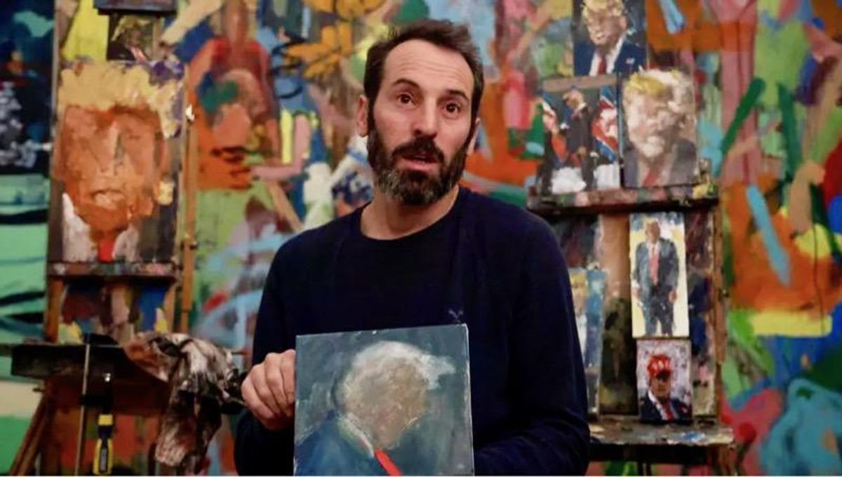 Israeli artist paints 120 shades of Trump - Raw Story